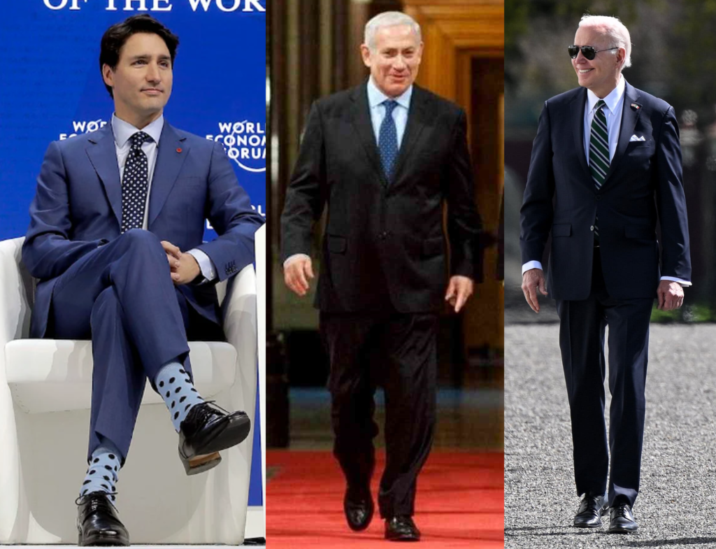 Trudeau, Netanyahu and Biden are leaders who are "dead right."